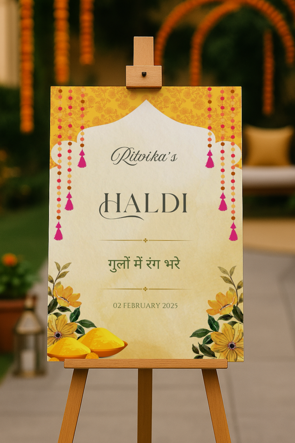 Haldi Welcome Board – Awktopus